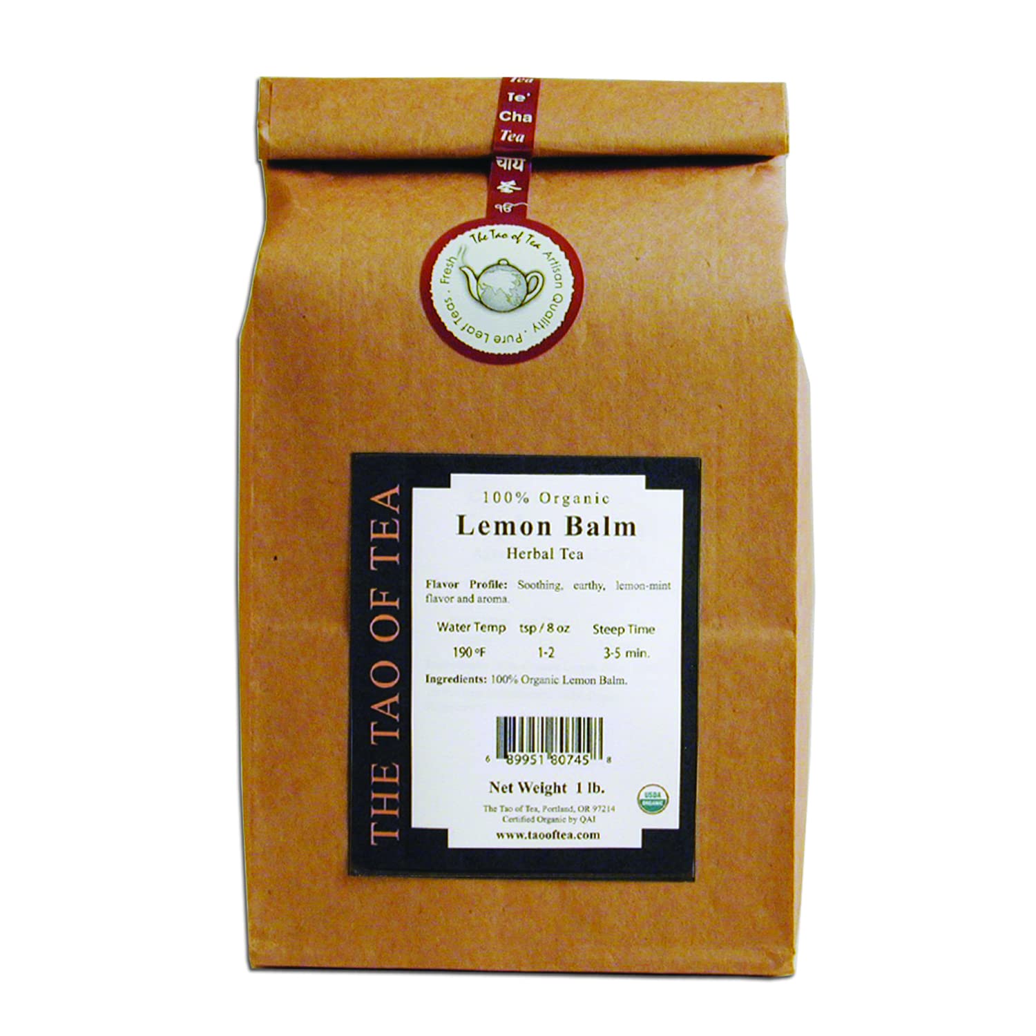 organic lemon balm herbal tea