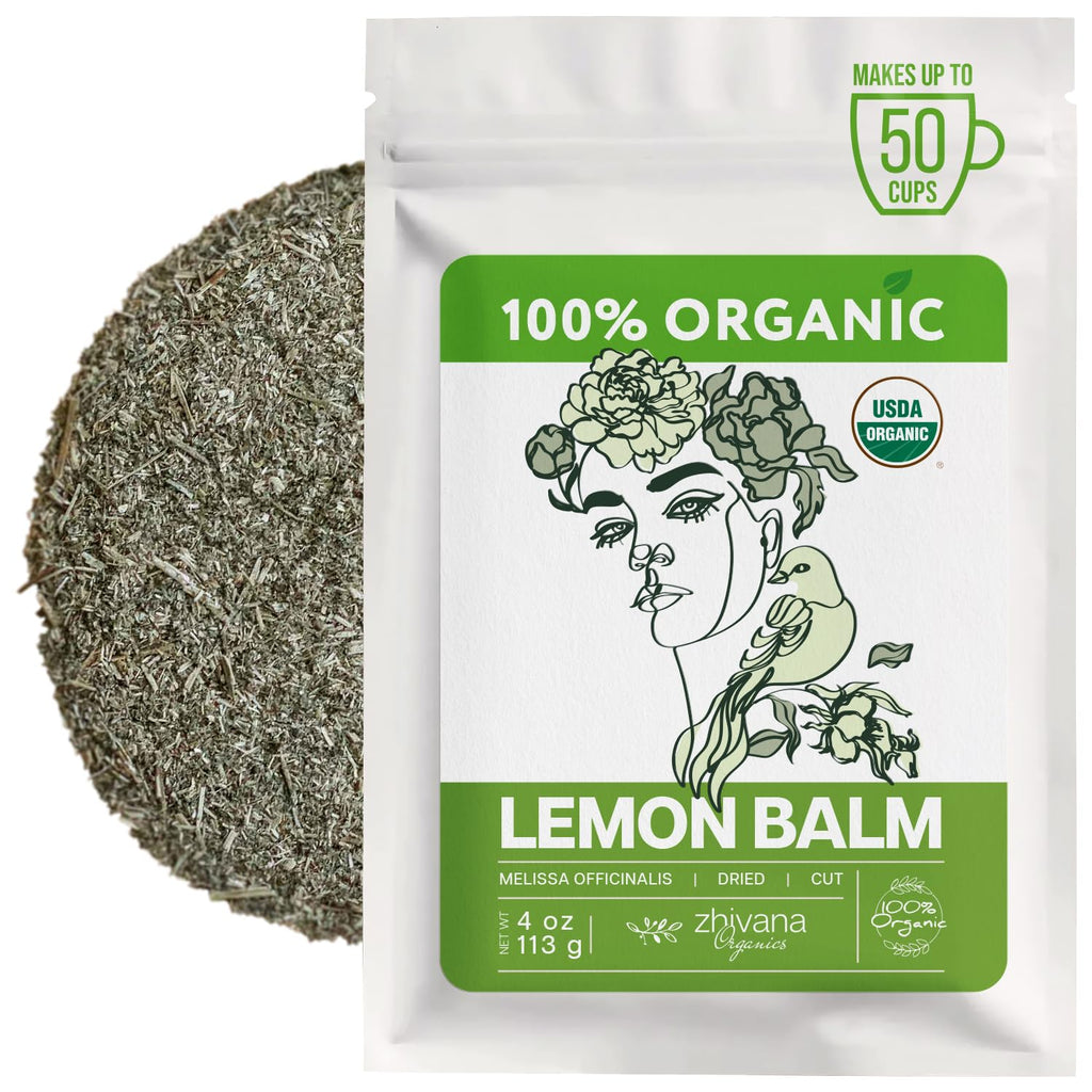 organic lemon balm herbal tea