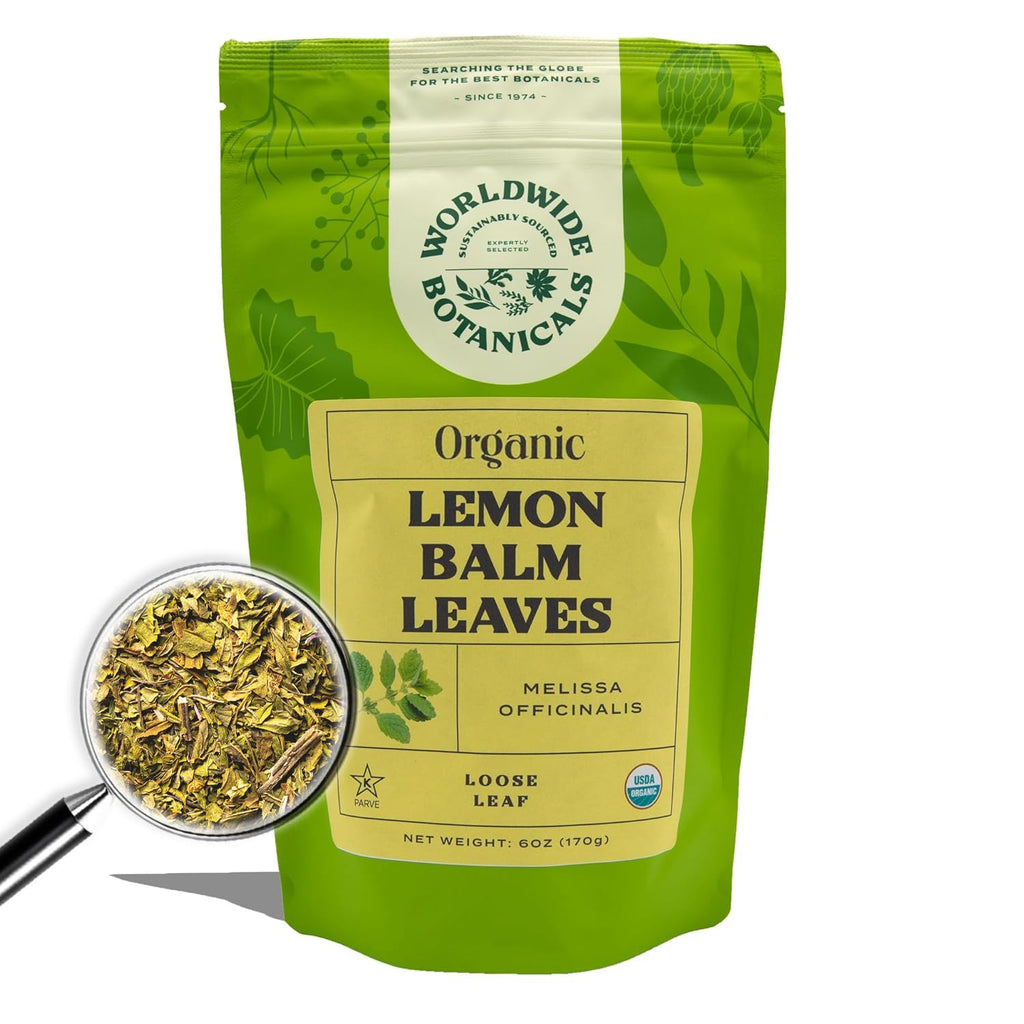 organic lemon balm herbal tea