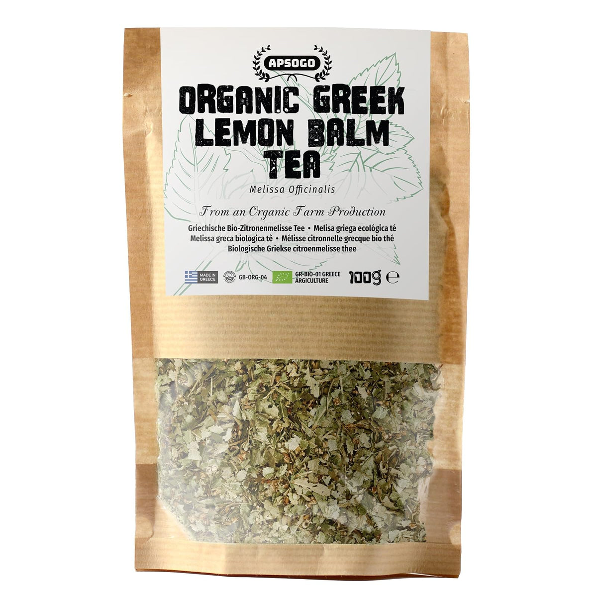organic lemon balm herbal tea