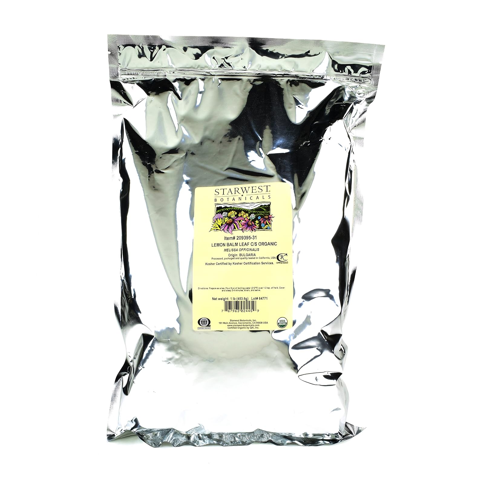 organic lemon balm leaf benefits