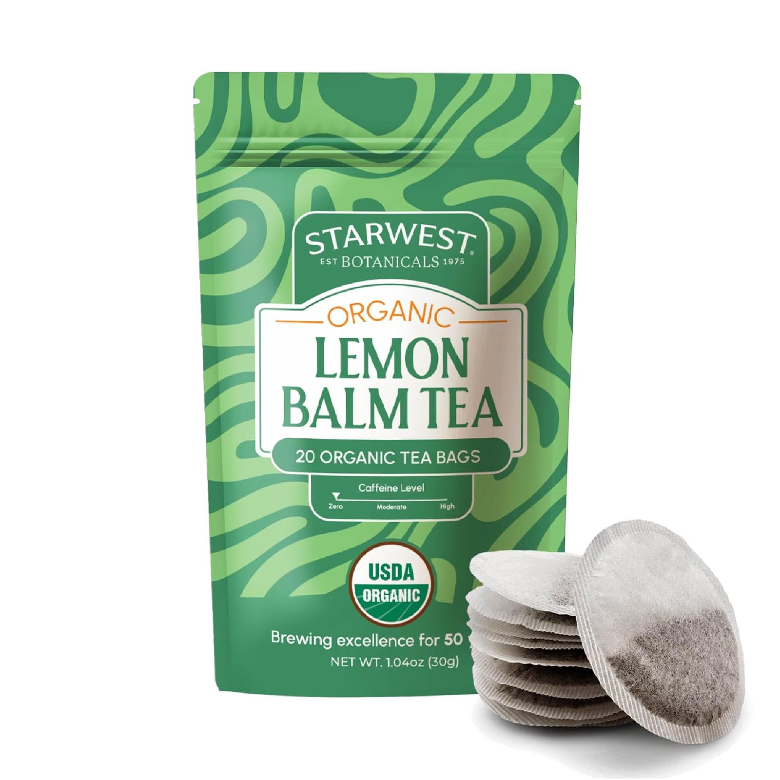 organic lemon balm leaf tea bags