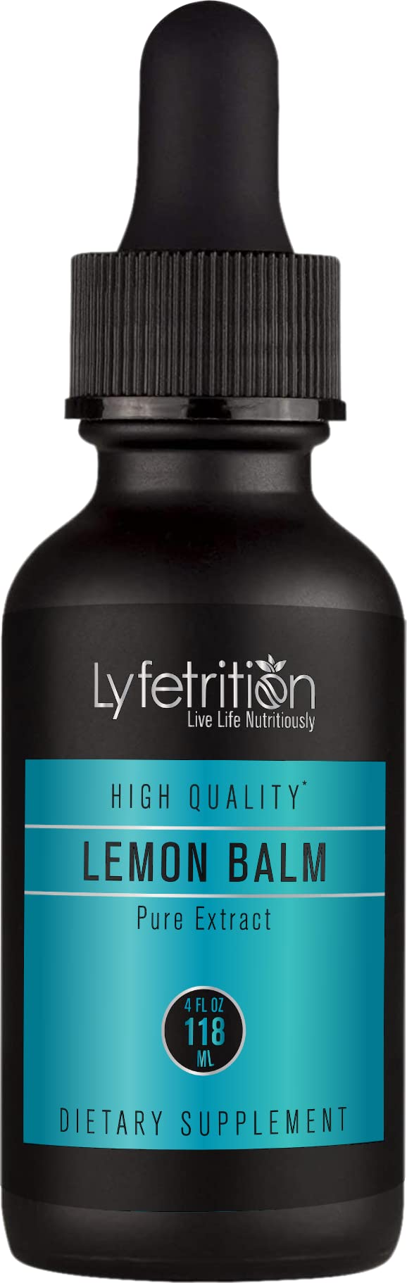 Organic lemon balm liquid supplement
