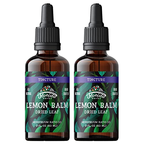 Organic lemon balm tincture drops