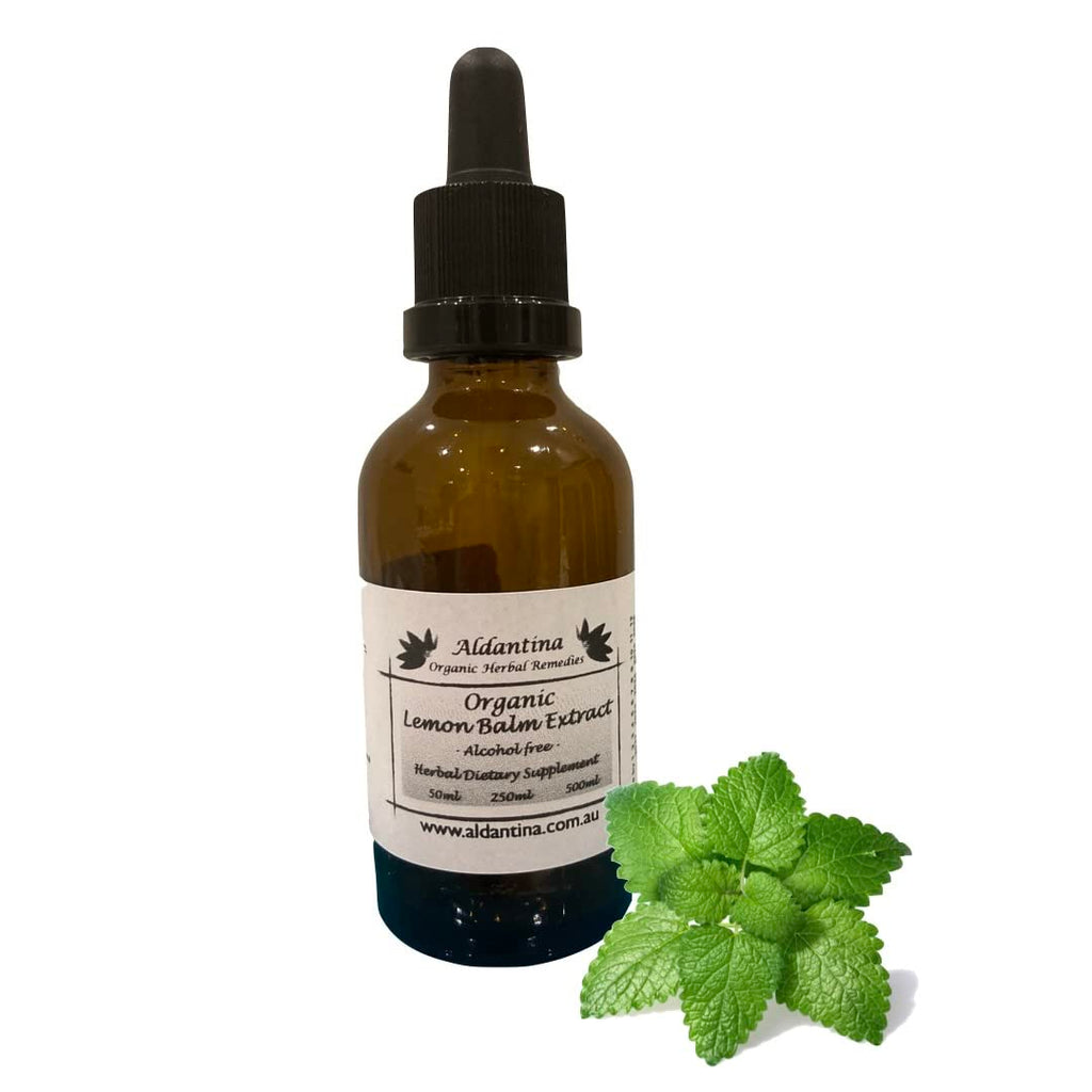 organic lemon balm tincture for relaxation