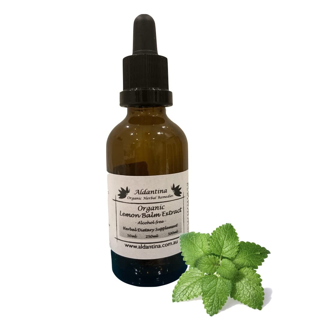 organic lemon balm tincture for relaxation