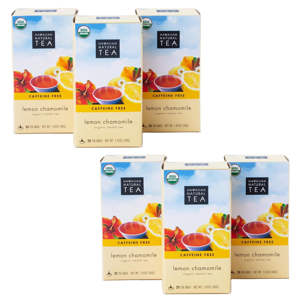 organic lemon chamomile herbal tea