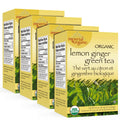organic lemon ginger herbal tea bags