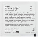 organic lemon ginger herbal tea blend