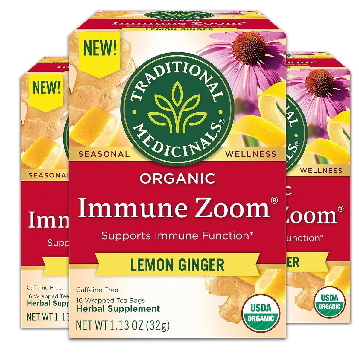 organic lemon ginger herbal tea