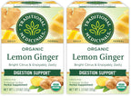 organic lemon ginger herbal tea