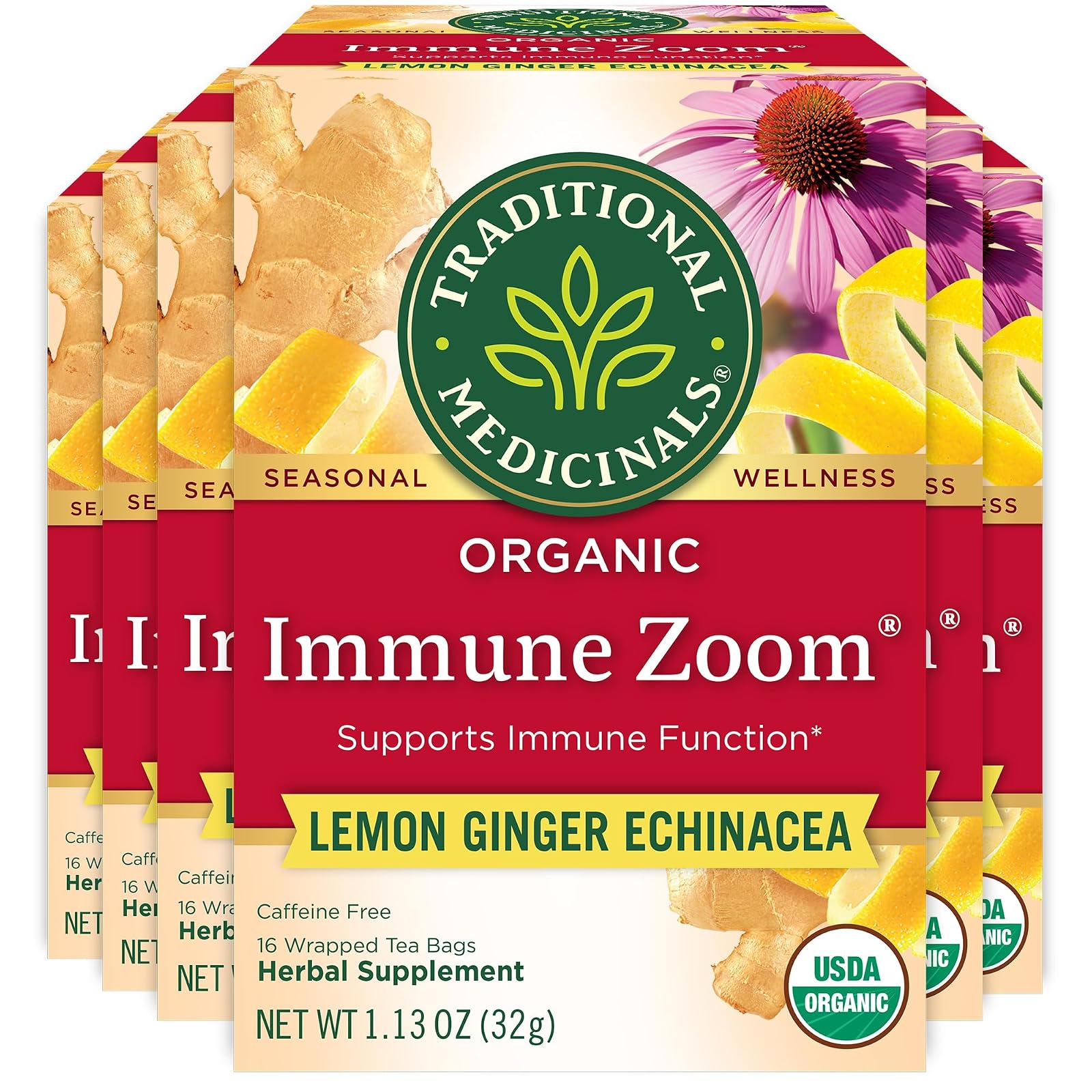 organic lemon ginger herbal tea