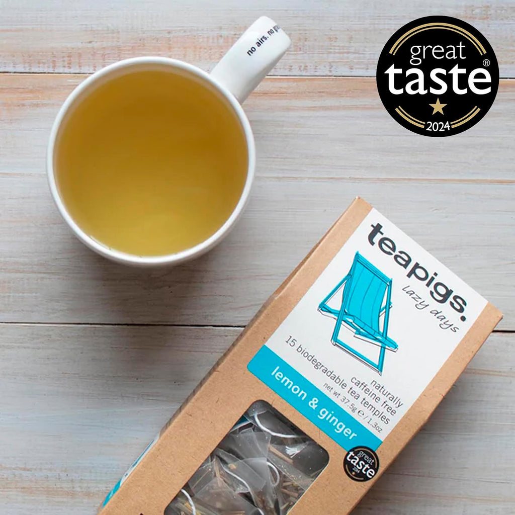 organic lemon ginger tea bags