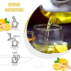 organic lemon ginger tea for wellness