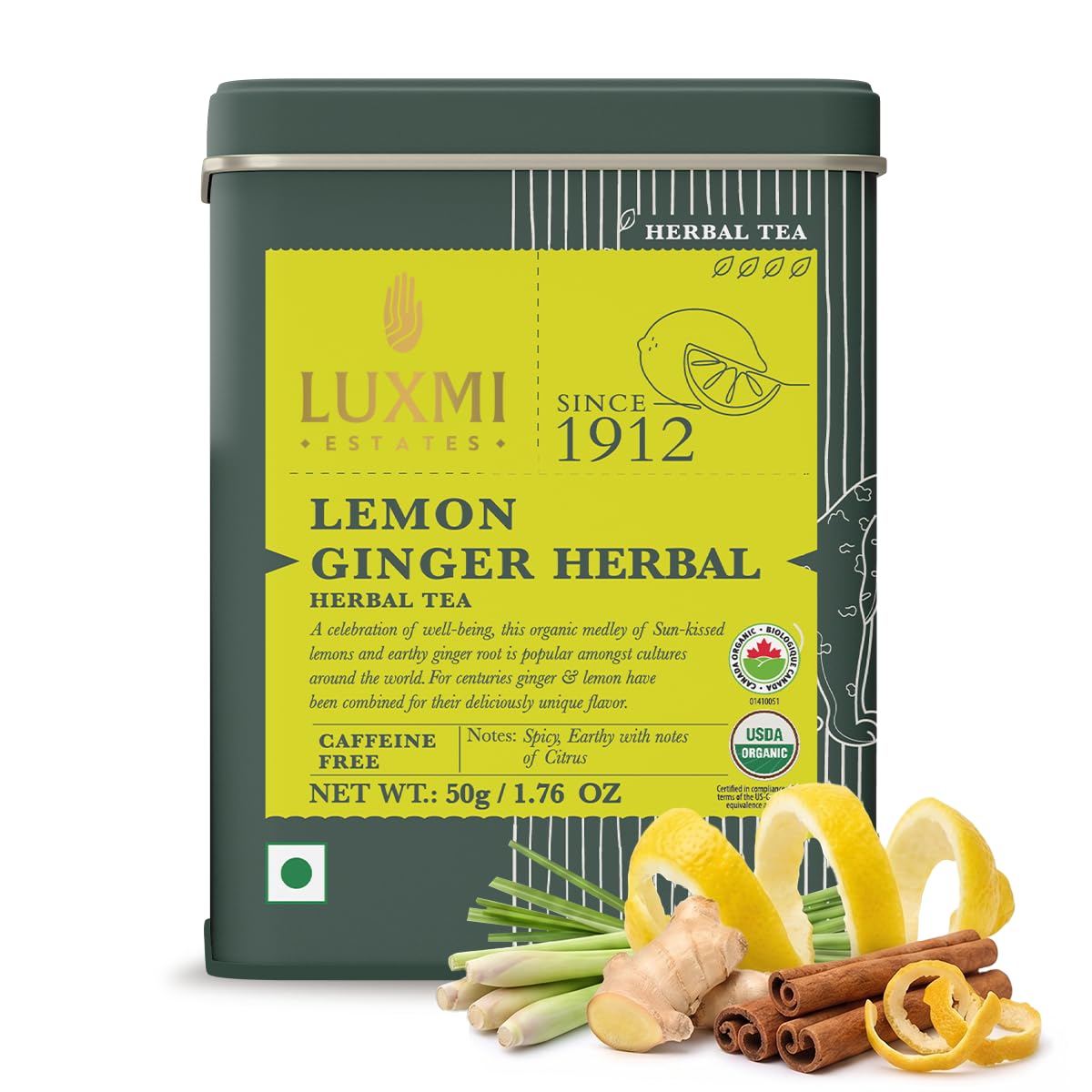 organic lemon ginger tea loose leaf