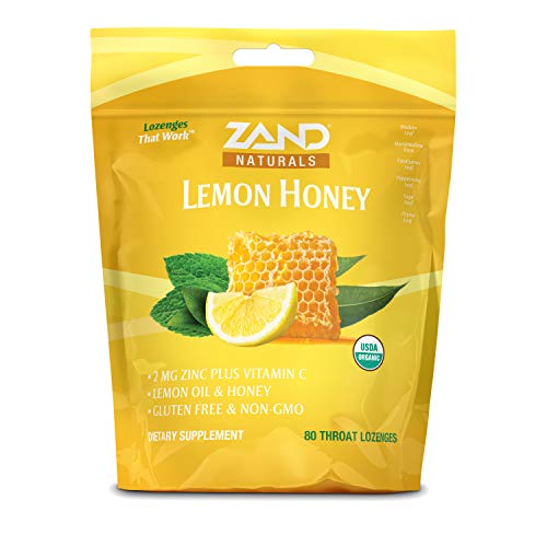 Organic lemon honey zinc drops