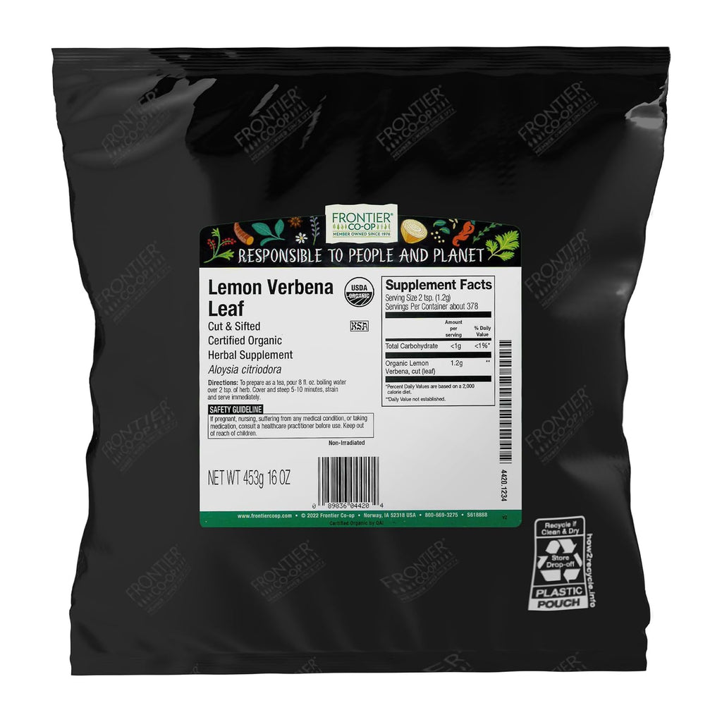 organic lemon verbena herbal tea