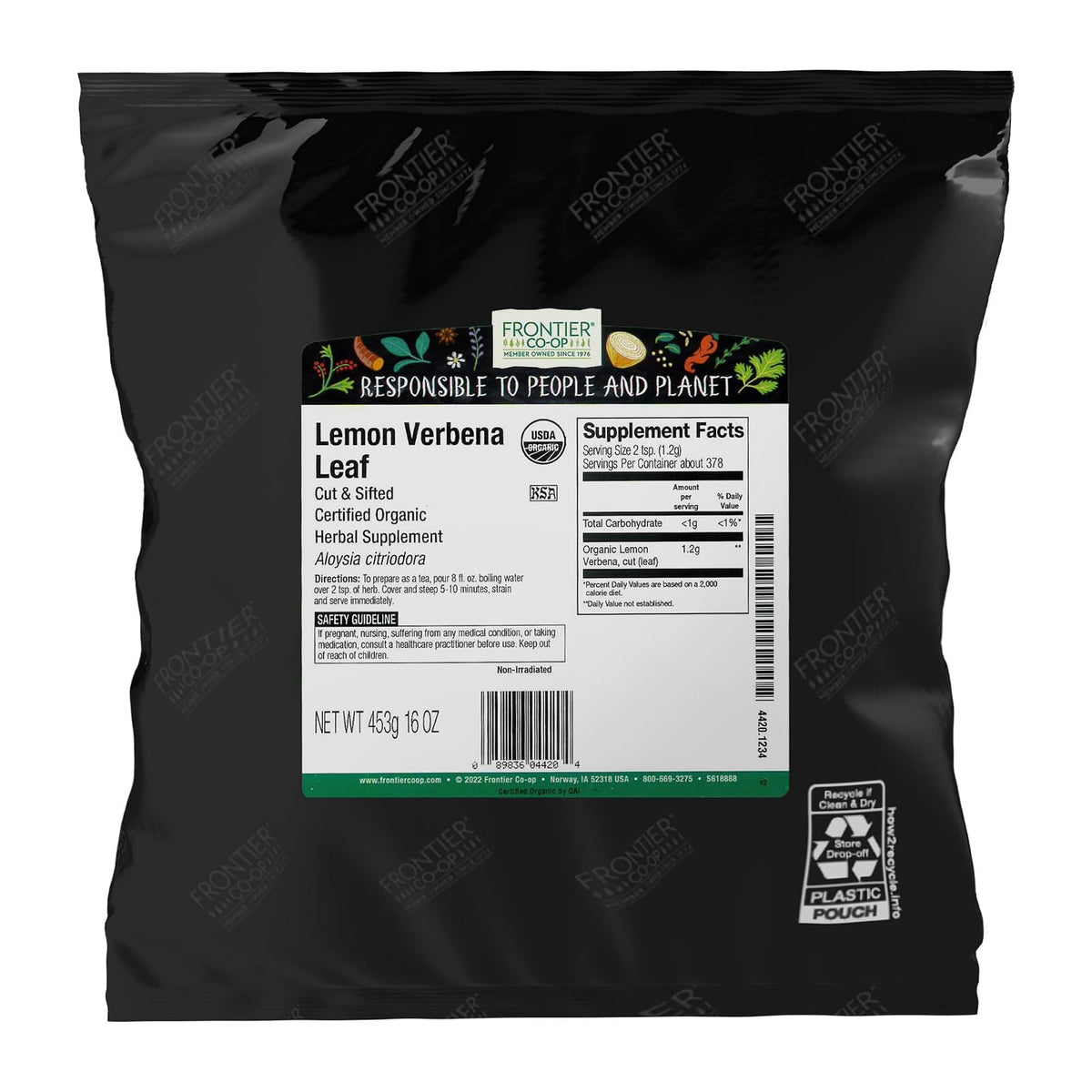 organic lemon verbena herbal tea