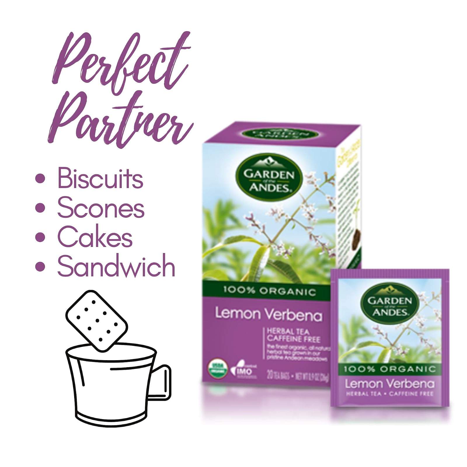 organic lemon verbena wellness tea
