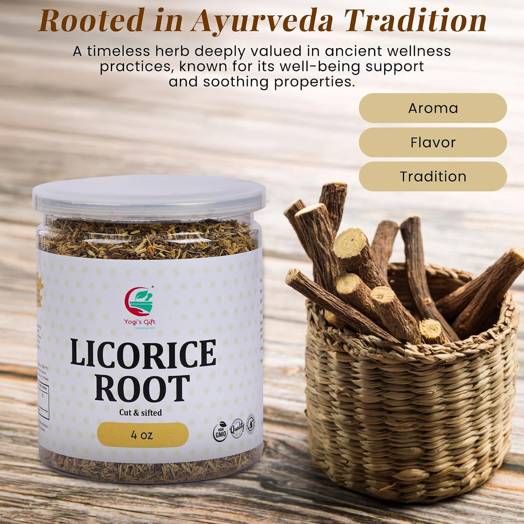 Organic licorice root for digestion