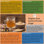 Organic licorice root for herbal tea