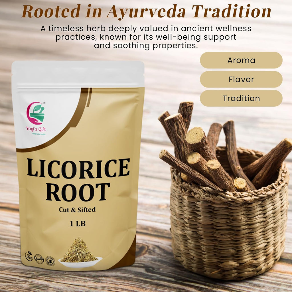 Organic licorice root herbal remedy