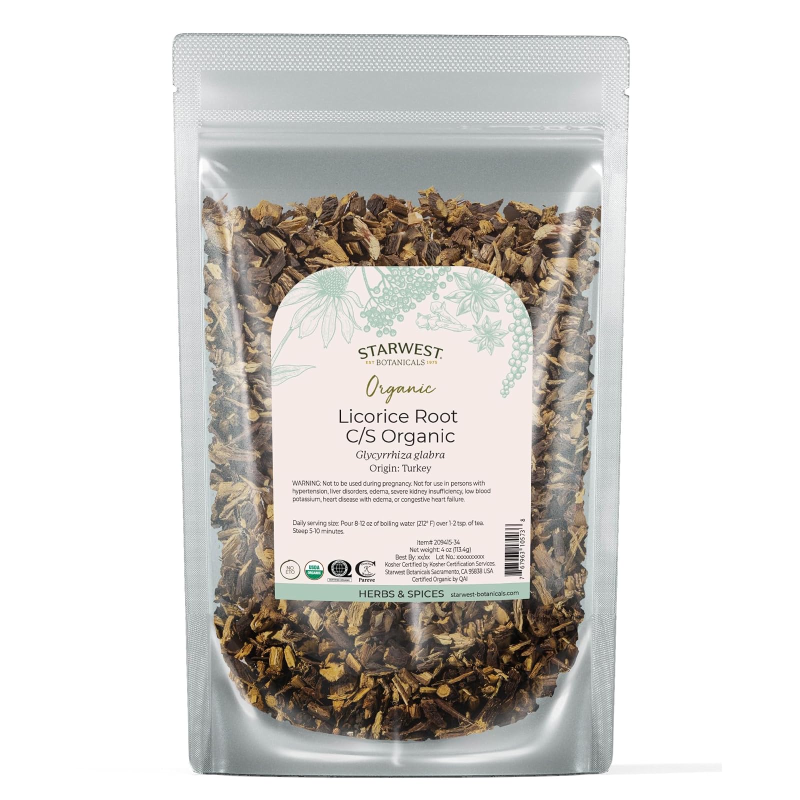 organic licorice root herbal tea