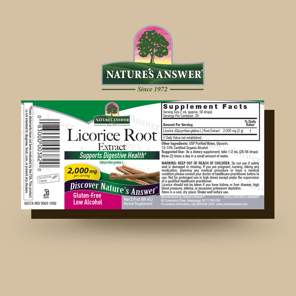 organic licorice root liquid supplement