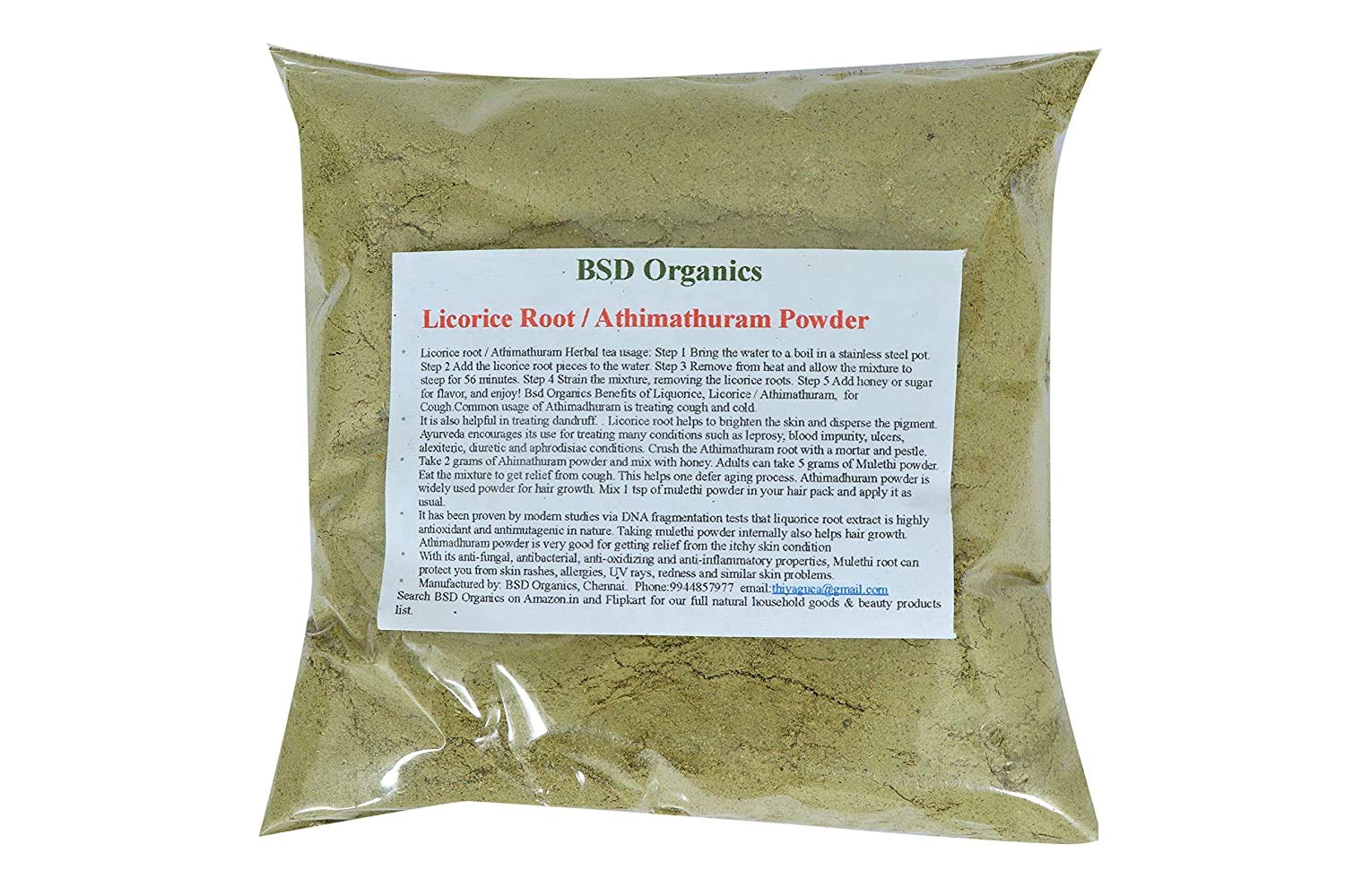 organic licorice root powder for tea