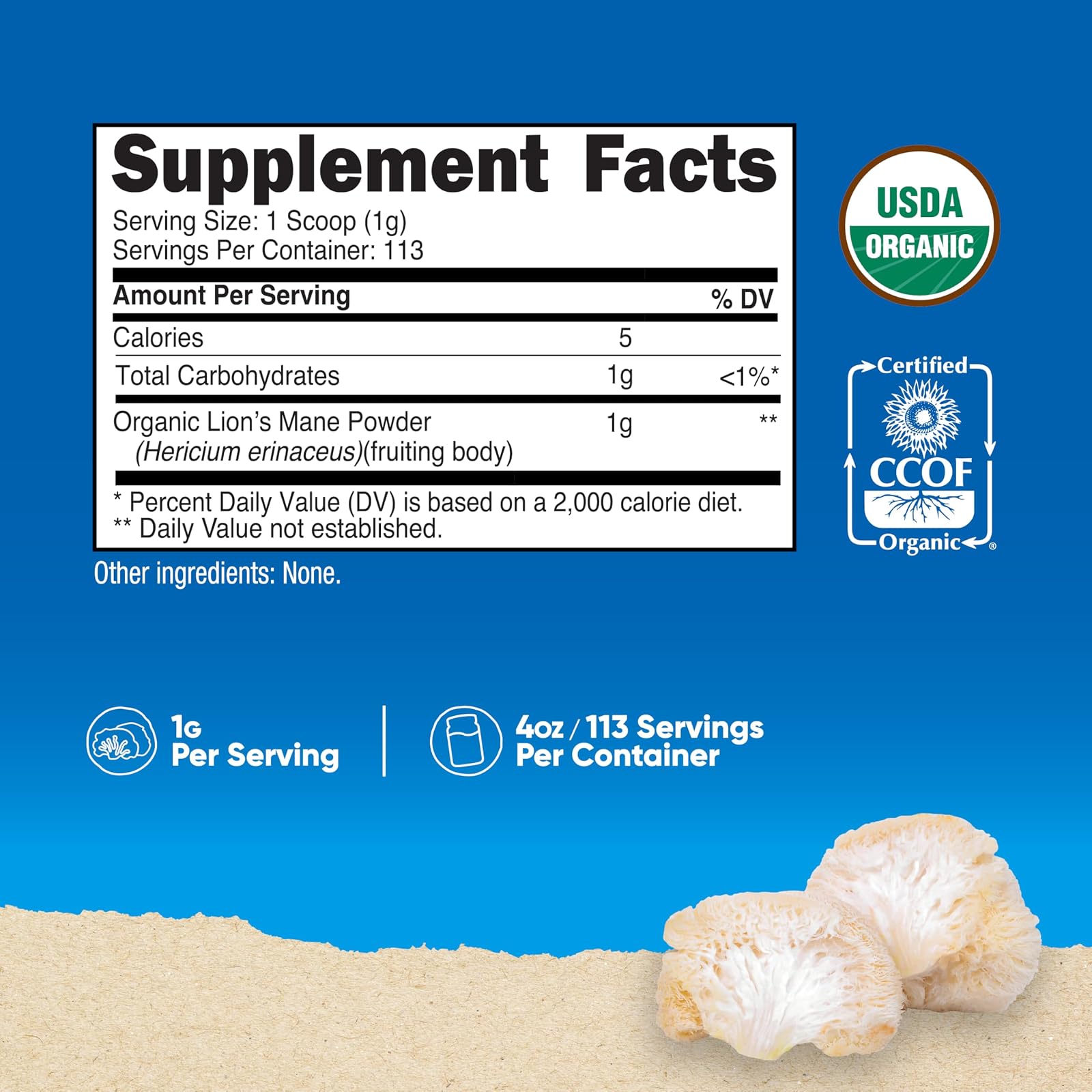 organic lion's mane for cognitive support