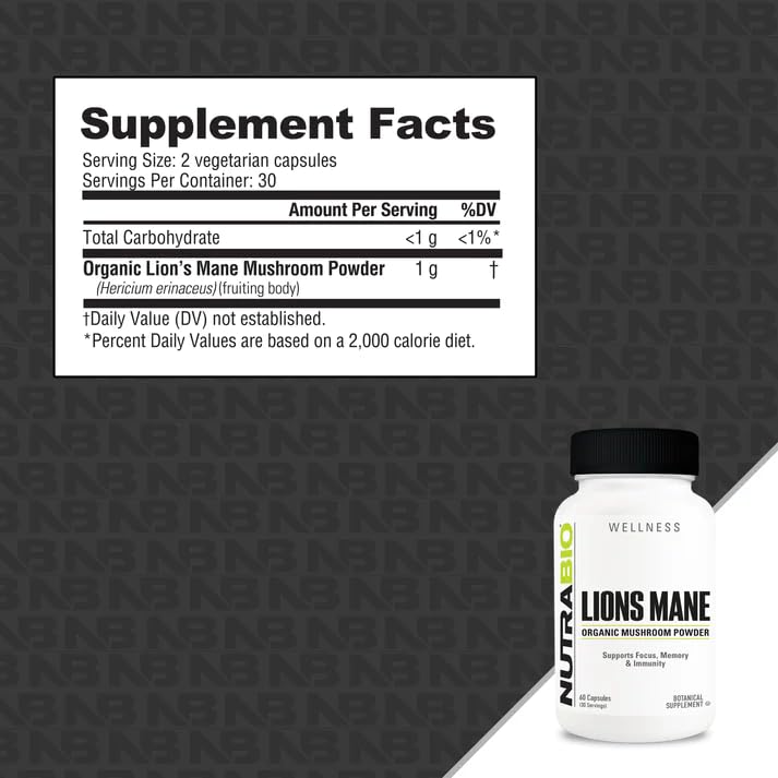 Organic Lion's Mane for cognitive support