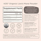 organic lion's mane for cognitive support