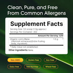 organic lion's mane for enhanced focus