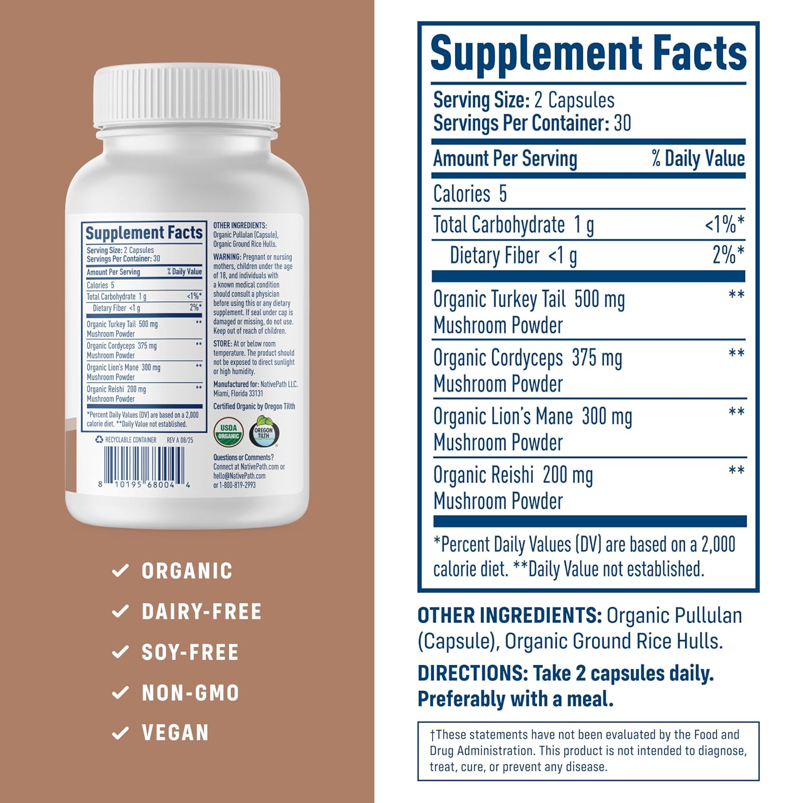 Organic Lion's Mane for focus