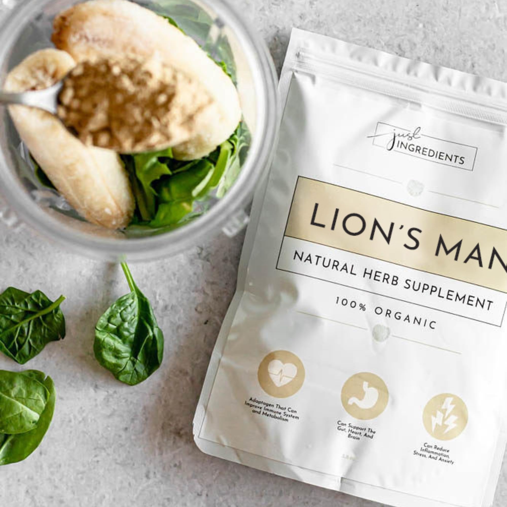 organic lion's mane for vitality