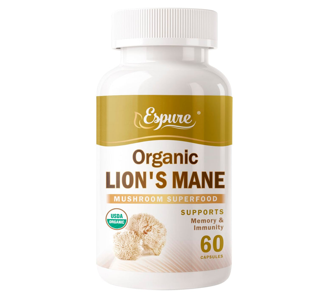 Organic Lion's Mane health supplement