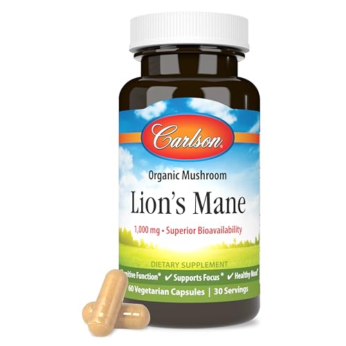 Organic lion's mane mushroom capsules