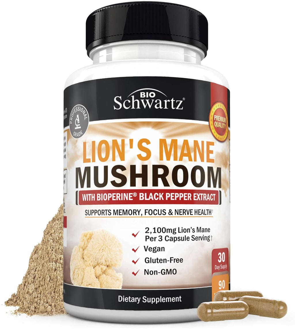 organic lion's mane mushroom capsules