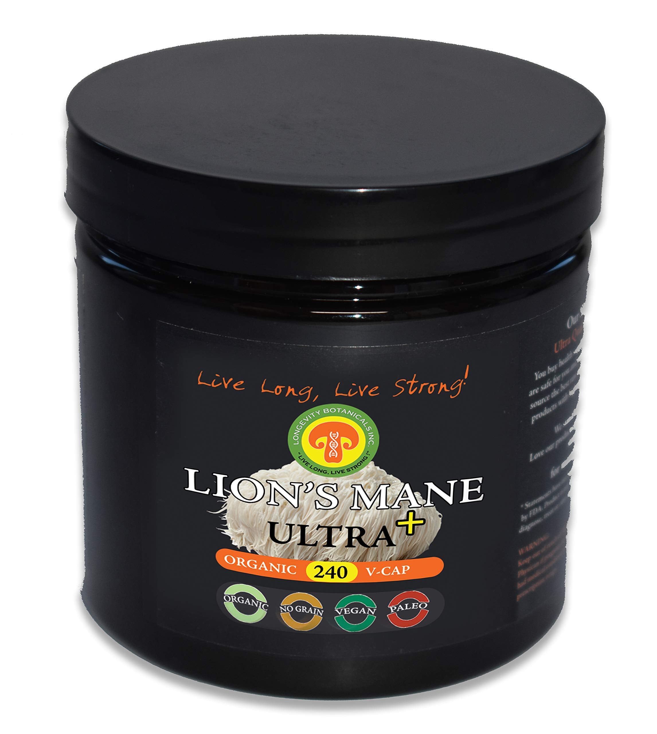 organic lion's mane mushroom capsules