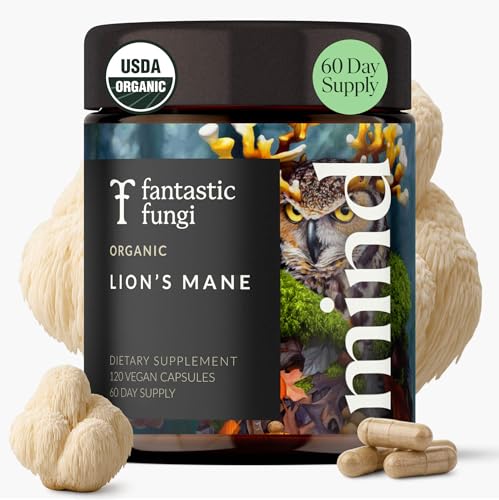 organic lion's mane mushroom capsules
