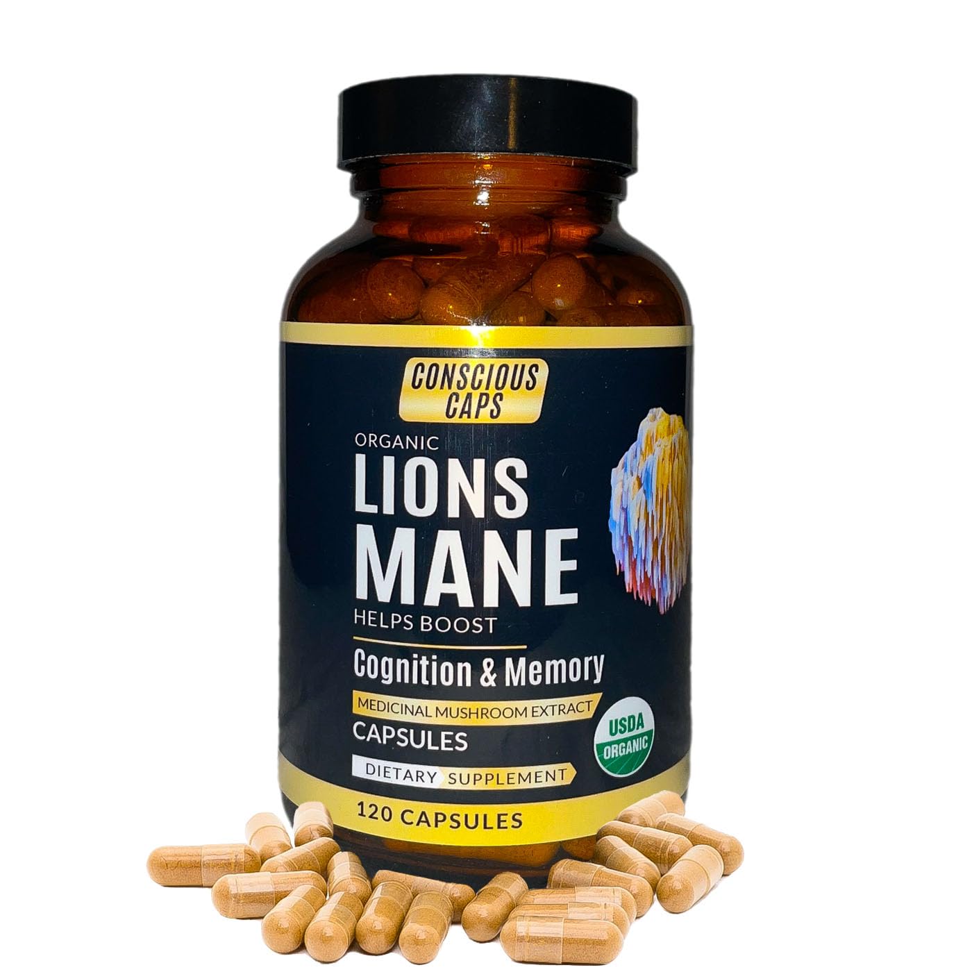 Organic Lion's Mane mushroom capsules