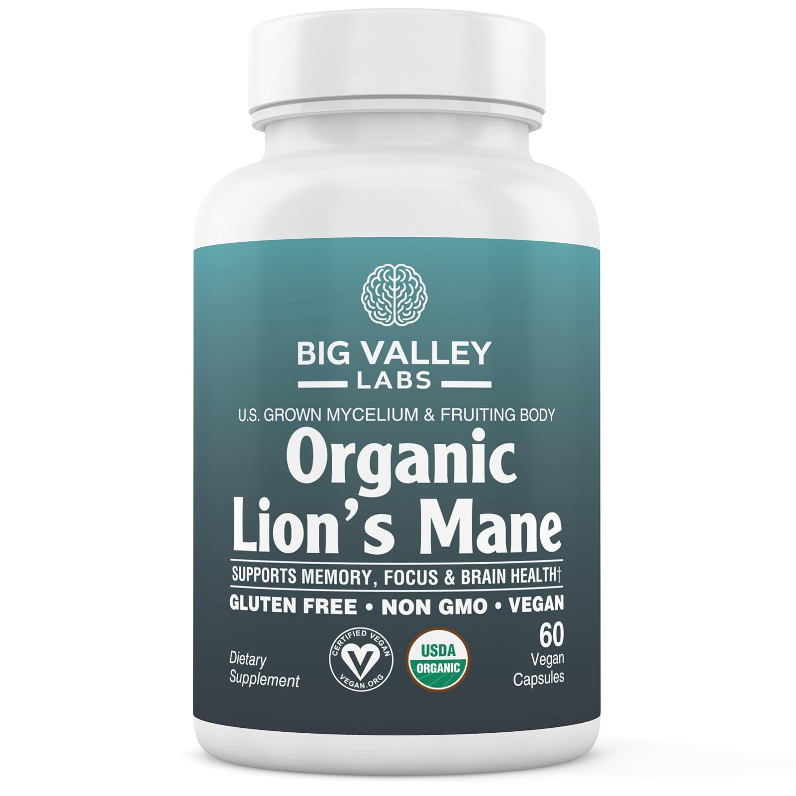 Organic Lion's Mane mushroom capsules