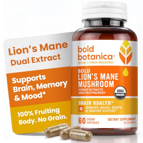 organic lion's mane mushroom capsules