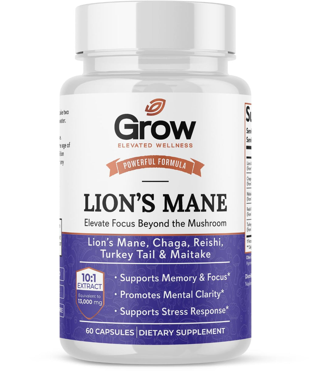 organic lion's mane mushroom capsules