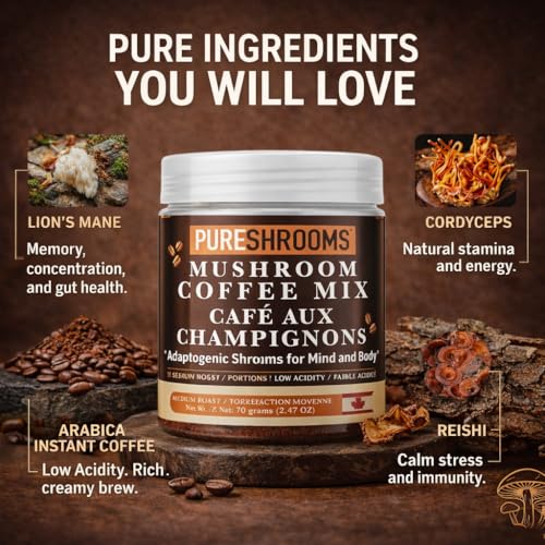 organic Lion’s Mane mushroom coffee