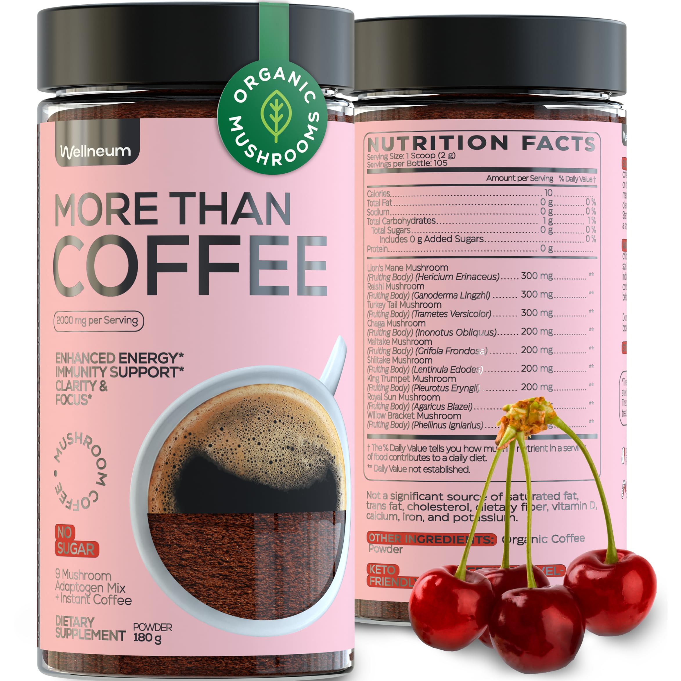 organic lion's mane mushroom coffee