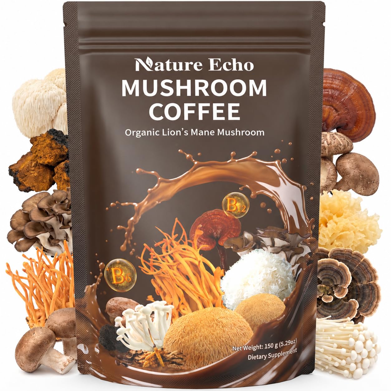 organic lion's mane mushroom coffee