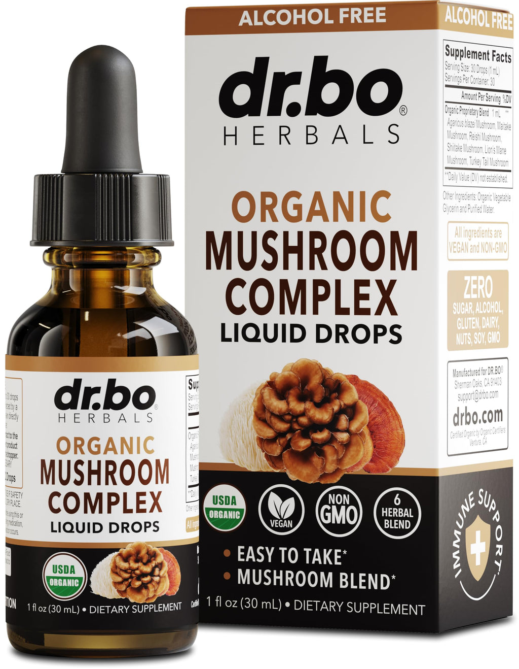 organic lion's mane mushroom drops
