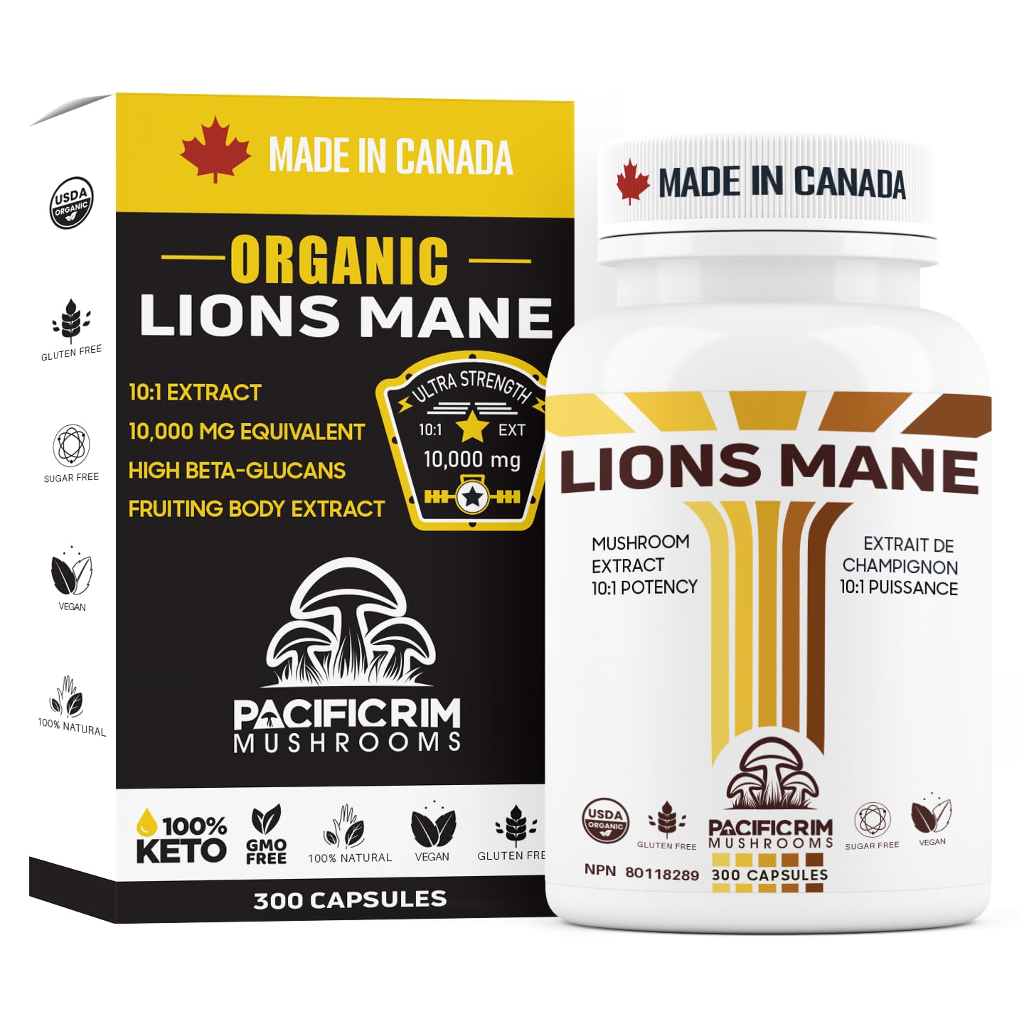 organic Lion’s Mane mushroom extract