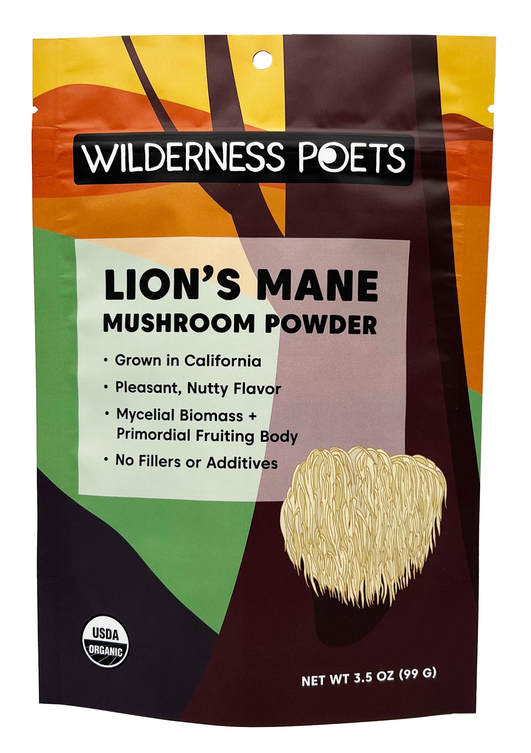 organic lion's mane mushroom powder